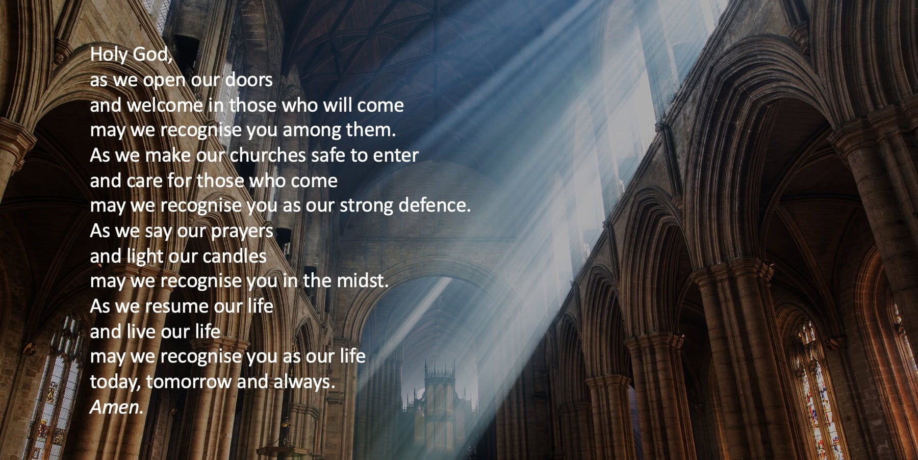 Safely Re-opening - The Association of English Cathedrals