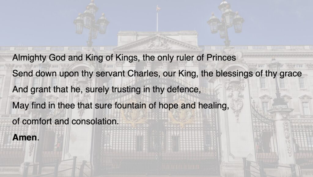 Prayer for HM The King Charles III - The Association of English Cathedrals
